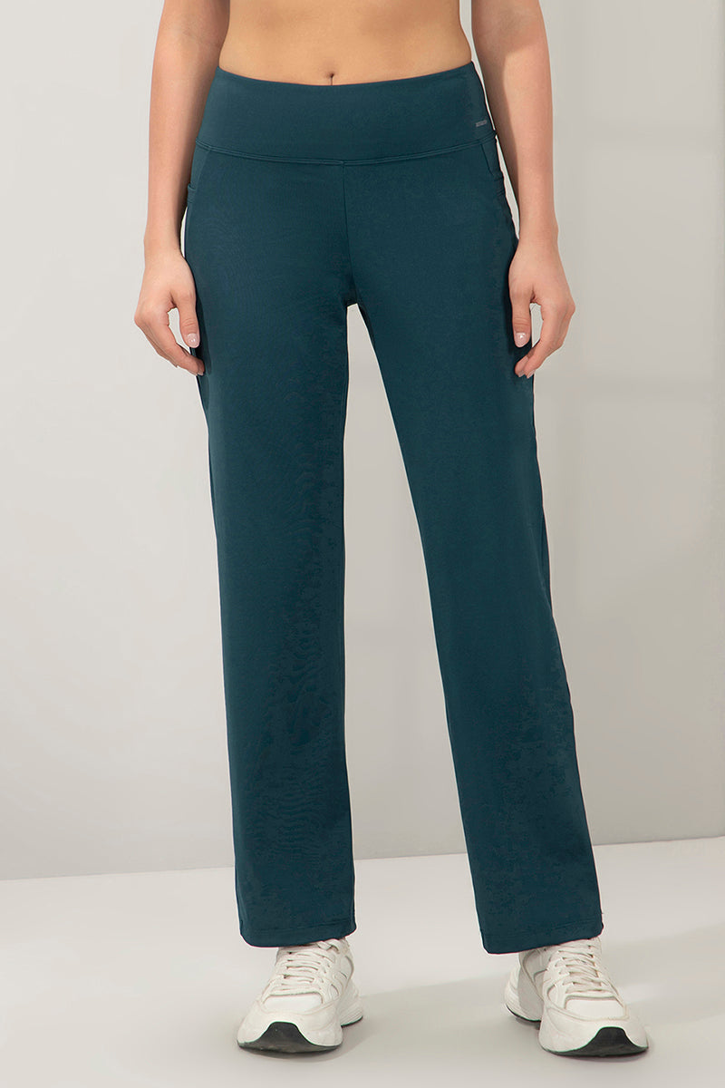 Buy Flaunt Flared Travel Pants - Reflecting Pond | amanté